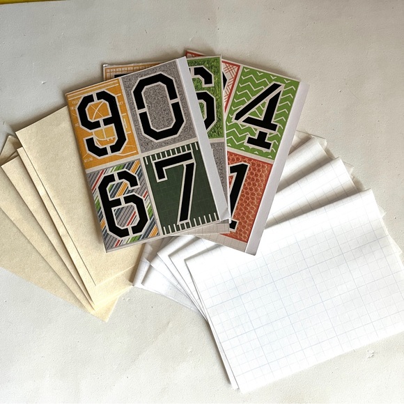 Office | Colorful Numbered Notecards Parchment Translucent Graph ...